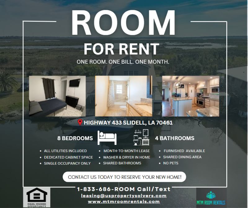 'Room For Rent: One Room. One Month. One Bill.' Room to Rent from SpareRoom